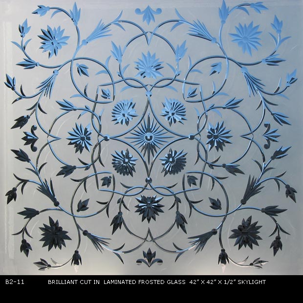 Glasslight, Brilliant Cut in Frosted Glass